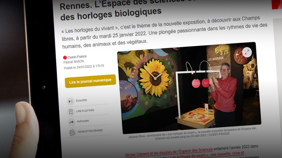 Presse & médias | Espace des sciences